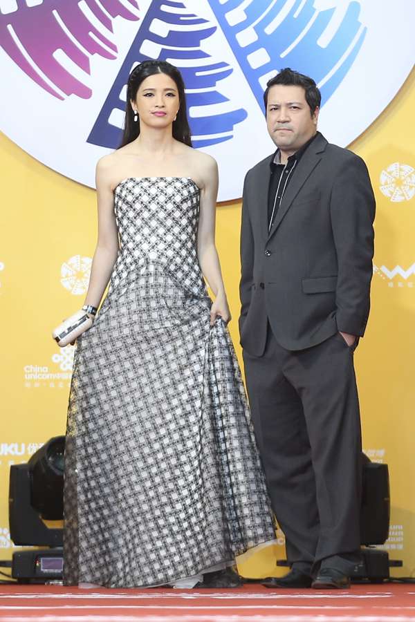 Dayyan Eng and his wife Gong Beibi attend the 4th BJIFF